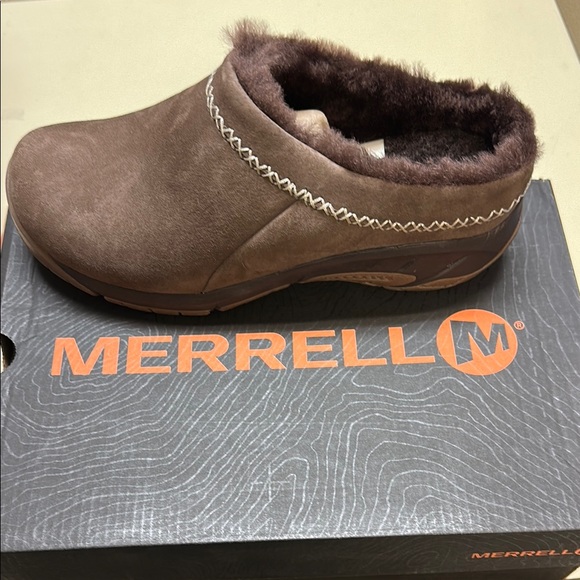 Merrell | Shoes | Womens Merrell Encore Ice Expresso Suede Clogs | Poshmark